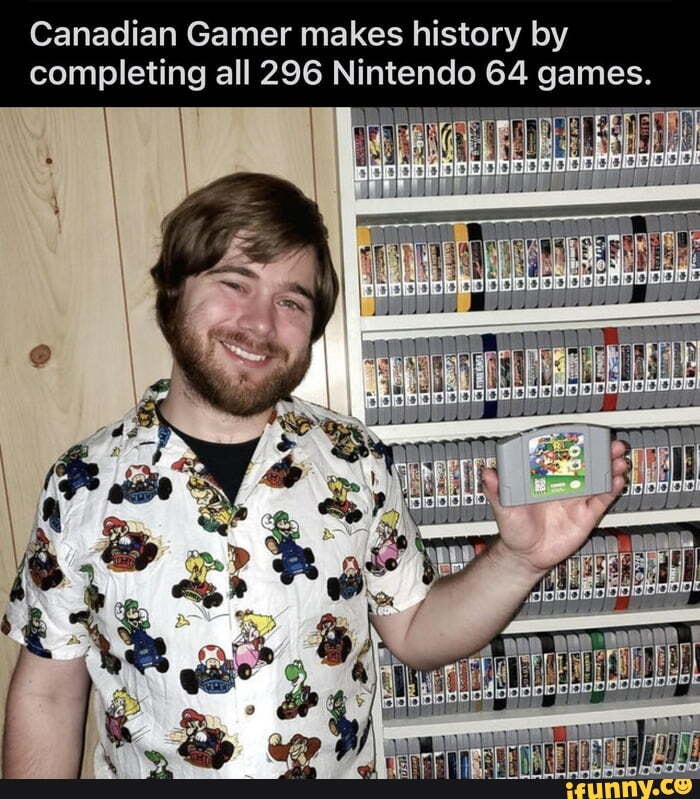 Canadian Gamer makes history by completing all 296 Nintendo 64 games ...