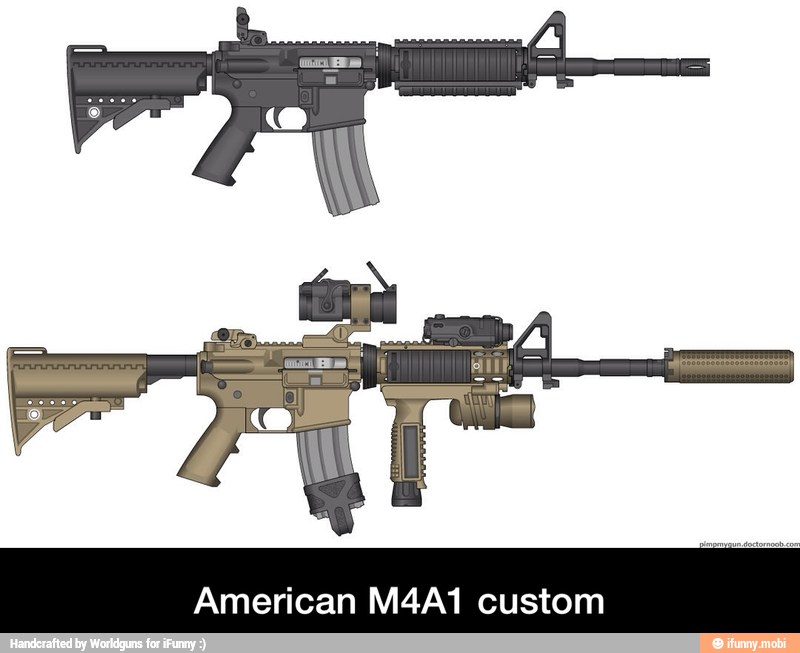 American M4A1 custom - American M4A1 custom - )
