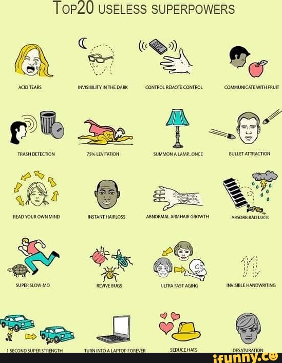Top20 USELESS SUPERPOWERS Teans CONTROL REMOTECONTROL COMMUNICATE PR a ...