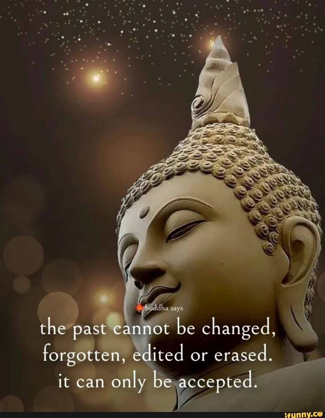 The past cannot be changed, forgotten, edited or erased, it can only be ...