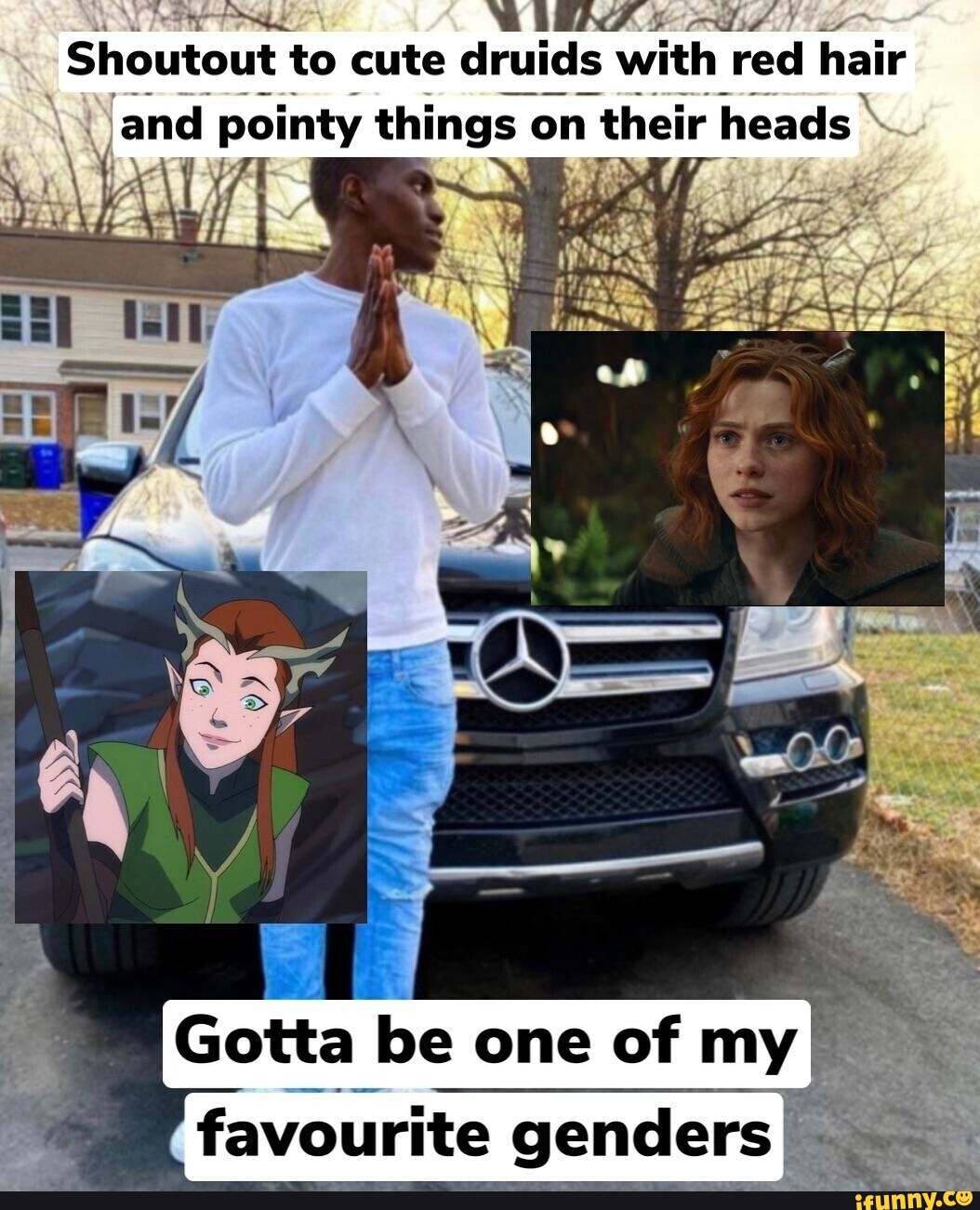 Shoutout to cute druids with red hair and pointy things on their heads ...