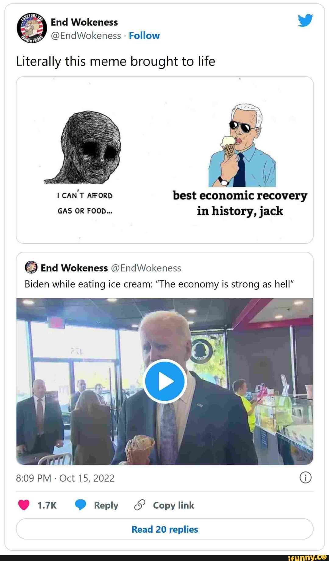 End Wokeness @EndWokeness Follow Literally this meme brought to life ...