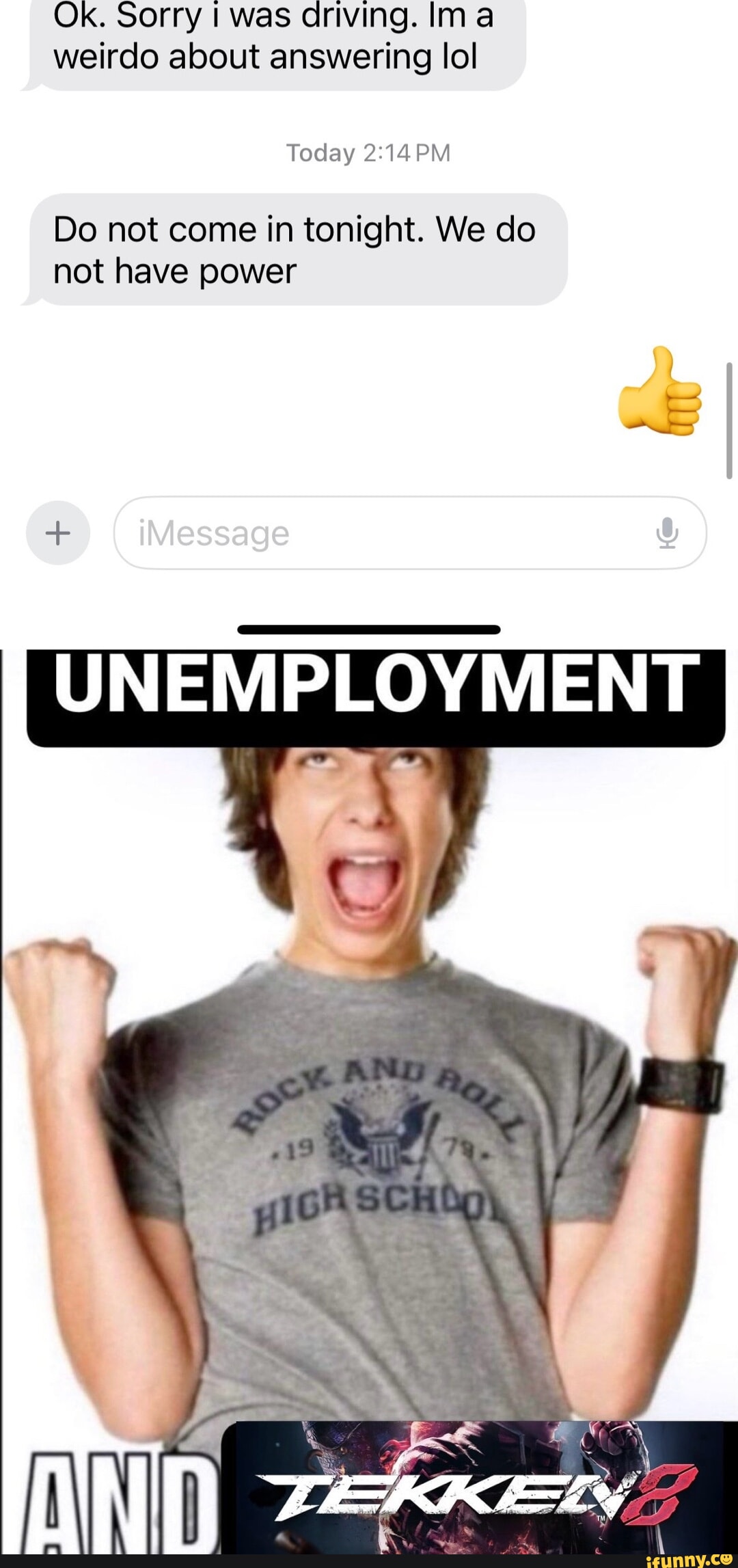 OK. Sorry I was driving. Ima weirdo about answering lol Today Do not ...