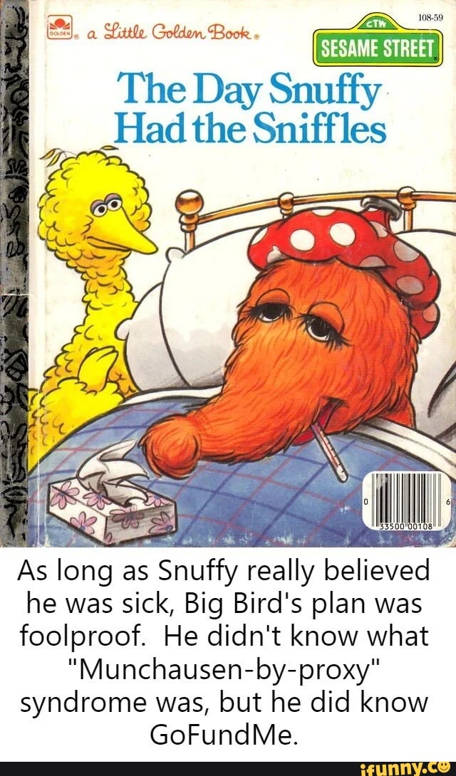 Latle Golden Book SESAME STREET] The Day Snuffy Had the Sniffles As ...