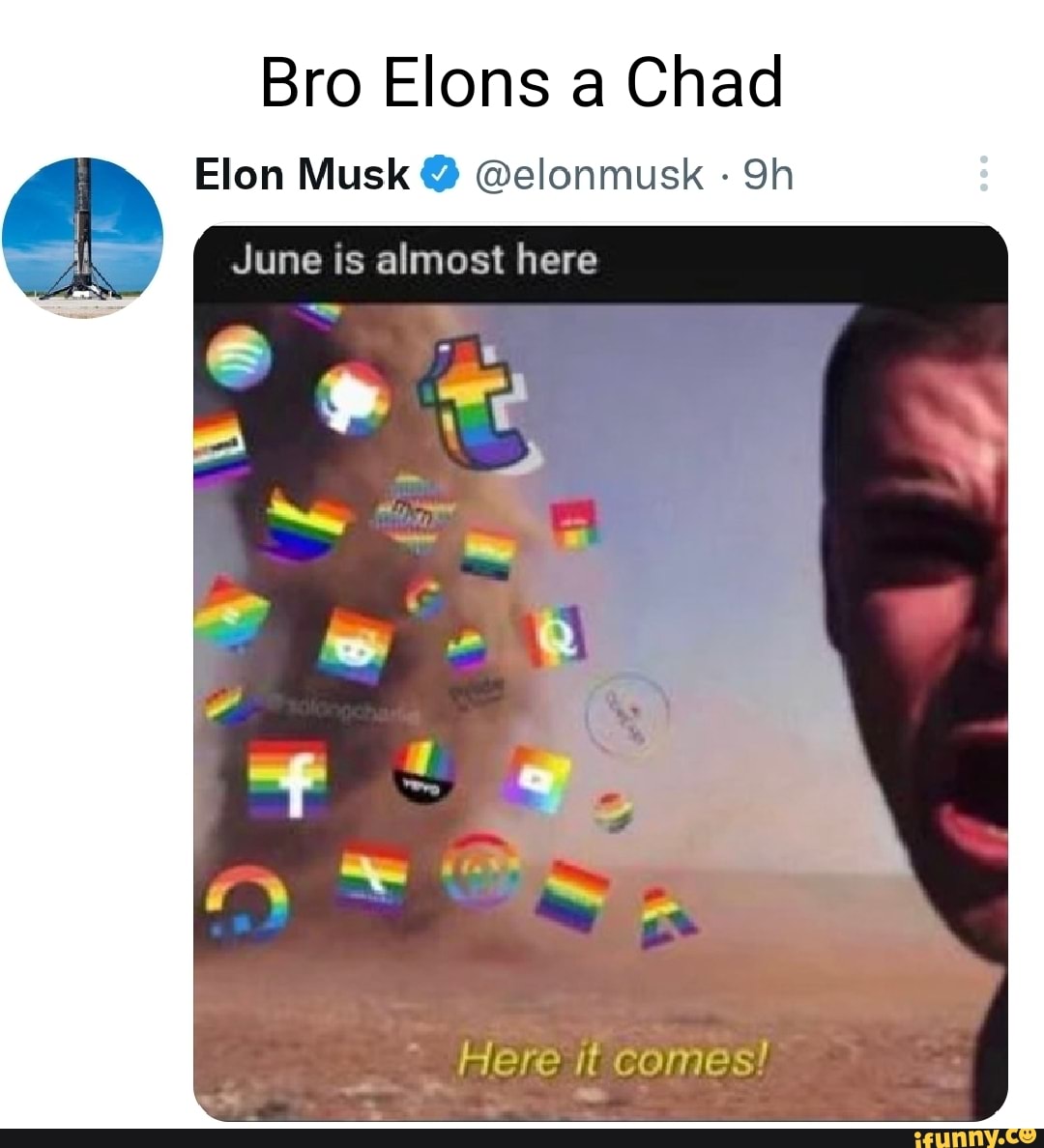 Bro Elons a Chad Elon Musk @ @elonmusk - Sh June is almost here Here it ...