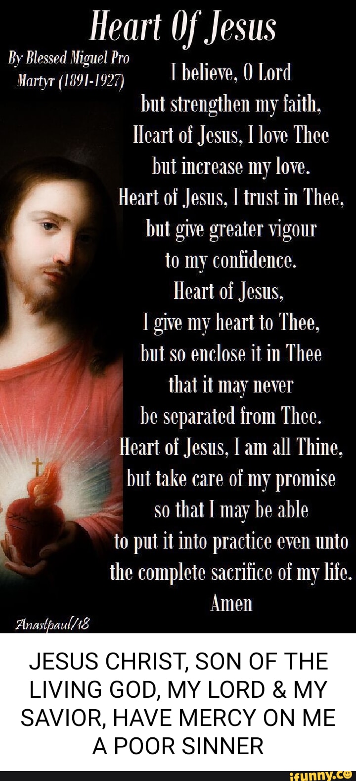 Heart Of Jesus By Blessed Miguel Pro Martyr (1891-1927) I believe, 0 ...