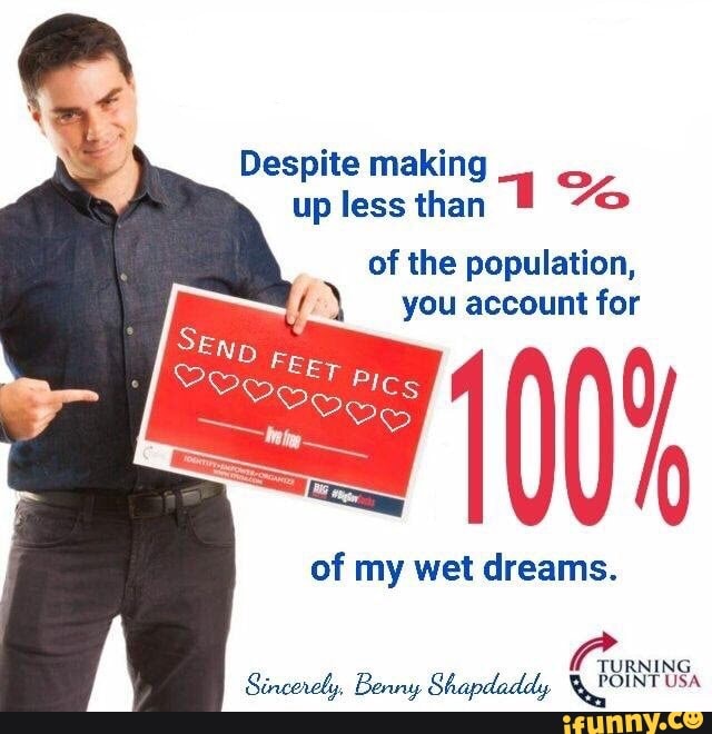 Despite making up less than 1 % of the population, you account for 100% ...