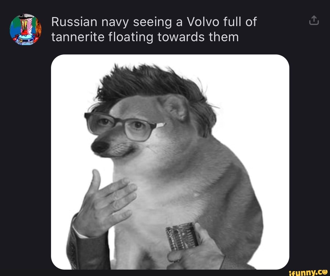Russian navy seeing a Volvo full o of R Volvo full of tannerite ...