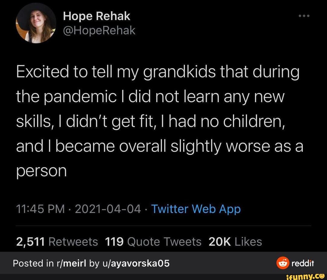 3 - Hope Rehak \y @HopeRehak Hope Rehak Excited to tell my grandkids ...