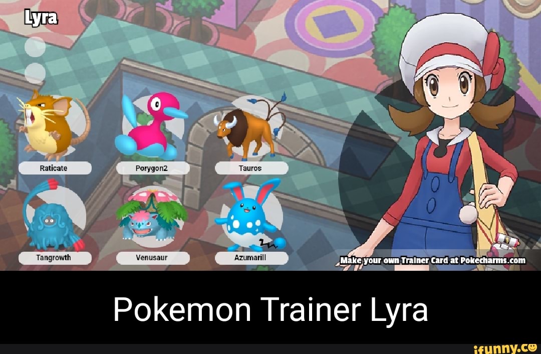 Lyra 'os ~ Make your own Traltet Card at zumaril Pokemon Trainer Lyra ...