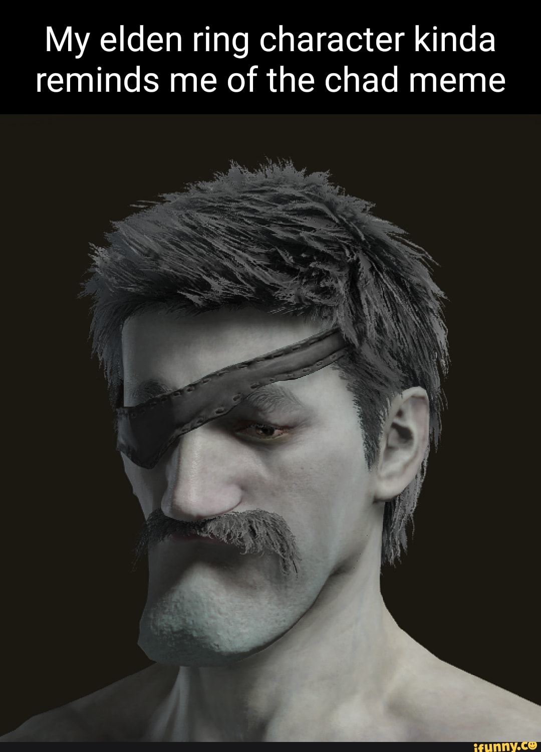 My elden ring character kinda reminds me of the chad meme - iFunny
