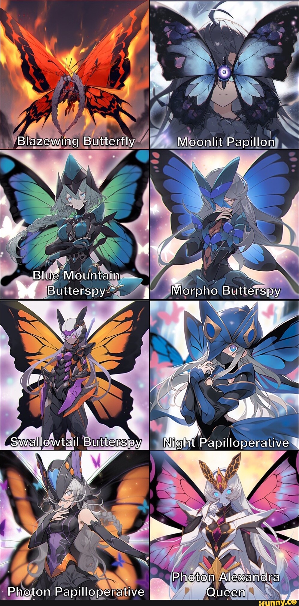 Blazewing Butterfly Moonlit Papillon 000 _ Swallowtail ButterSpy re ...