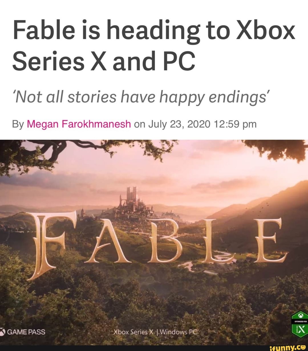 Fable is heading to Xbox Series X and PC 'Not all stories have happy ...