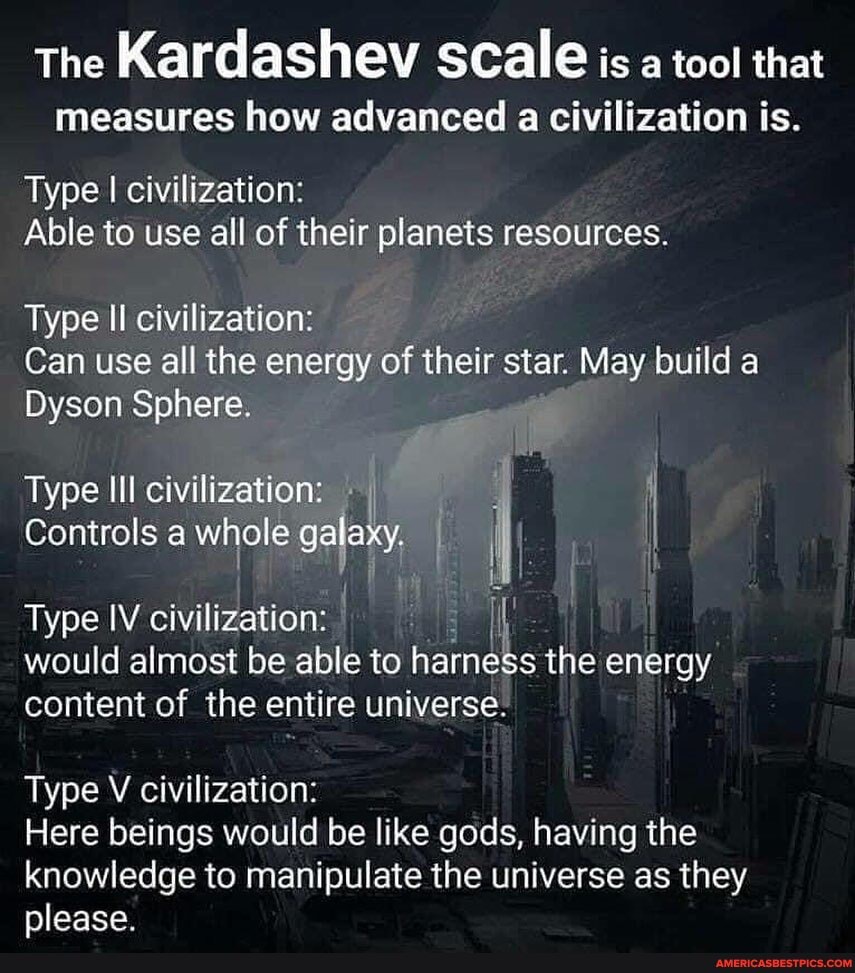 The Kardashev scale is a tool that measures how advanced a civilization ...