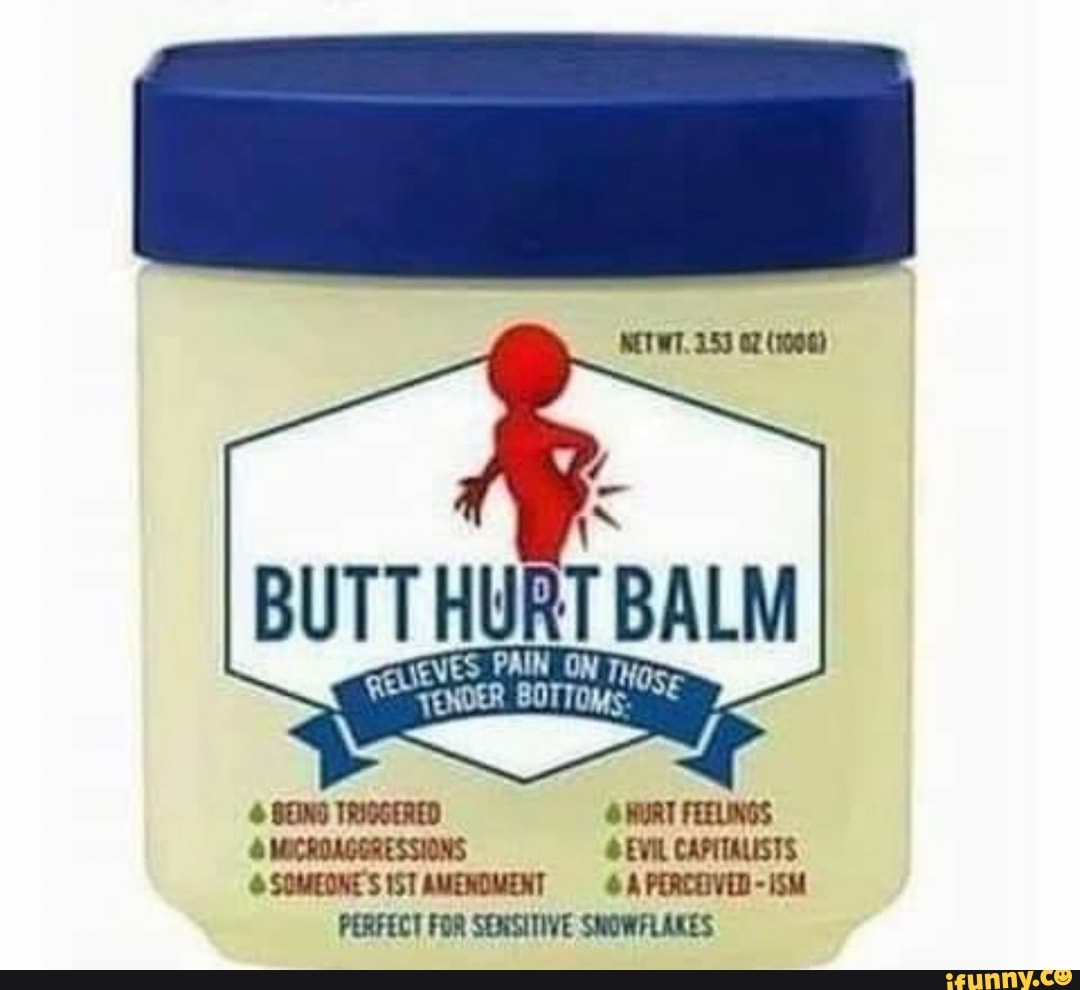 NET WT. 2.53 (1008) BUTT HURT BALM EVES PAIN ON BEING TRIGGERED HURT ...