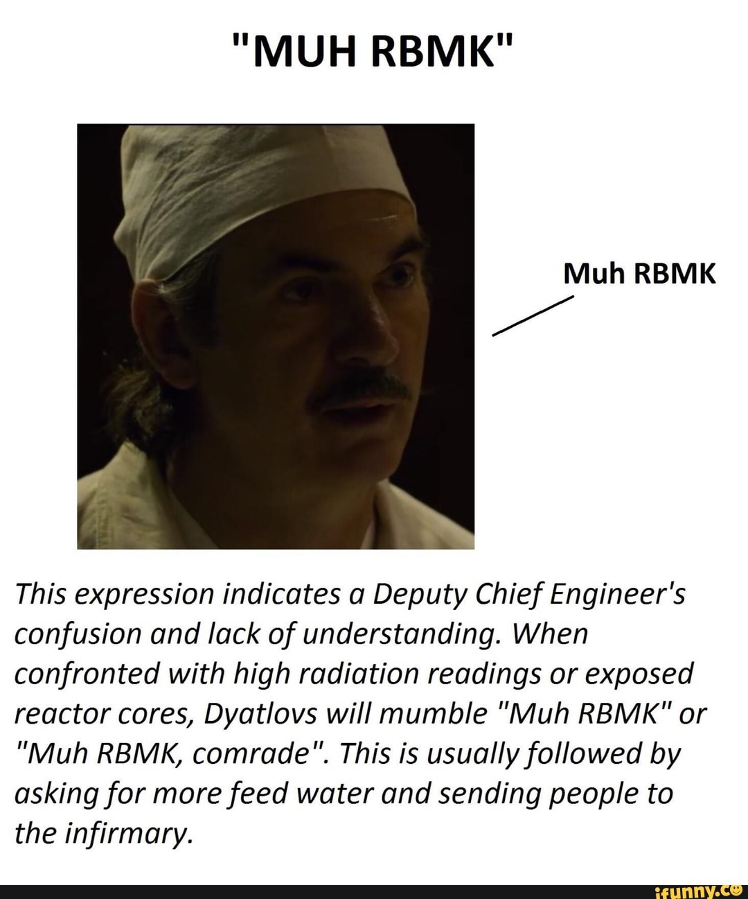 "MUH RBMK" Muh RBMK This expression indicates a Deputy Chief Engineer's ...