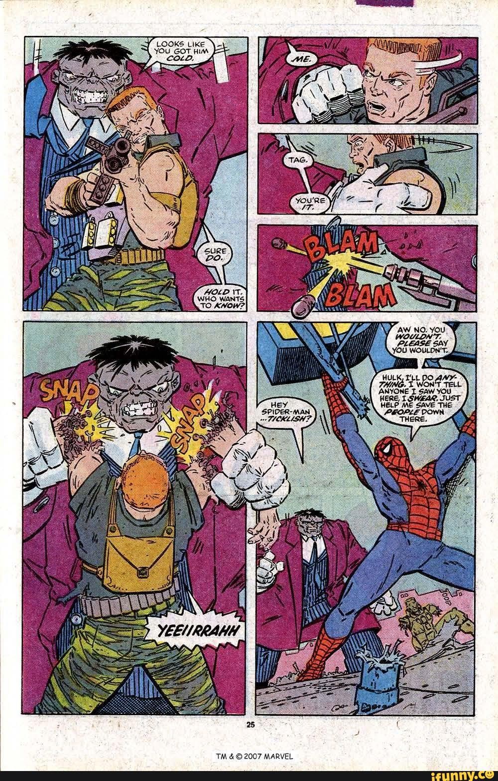 Hulk level strength > Spider level strength (Incredible Hulk (Vol.1 ...