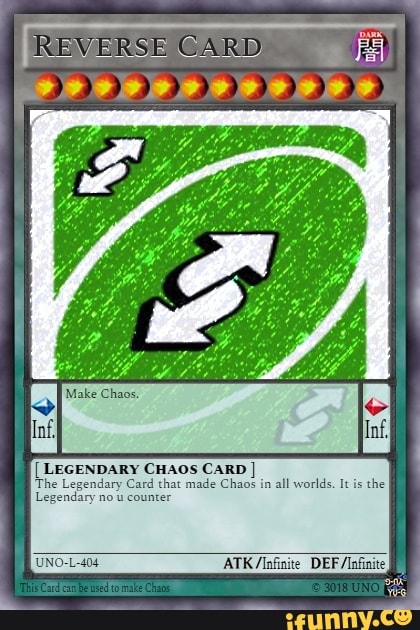 REVERSE CARD Make Chaos. [ LEGENDARY CHAOs CaRD I Legendary Card that ...