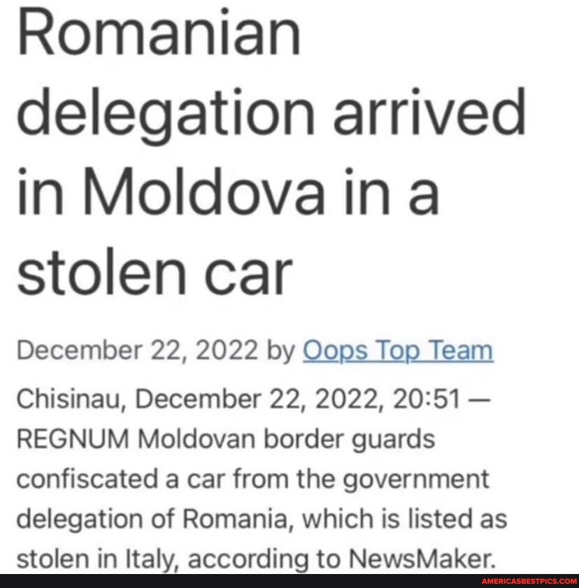 Not oc - the jokes write themselves - Romanian delegation arrived in ...