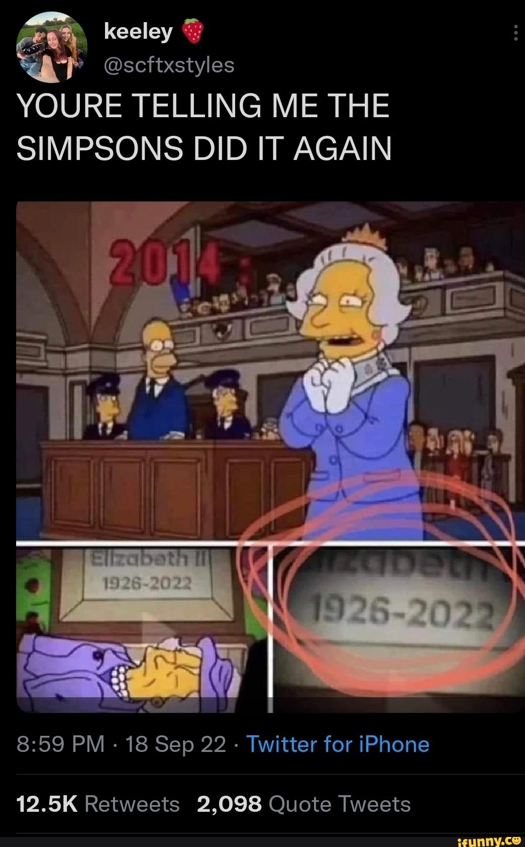 Keeley AT Oscftxstyles YOURE TELLING ME THE SIMPSONS DID IT AGAIN SSS I ...