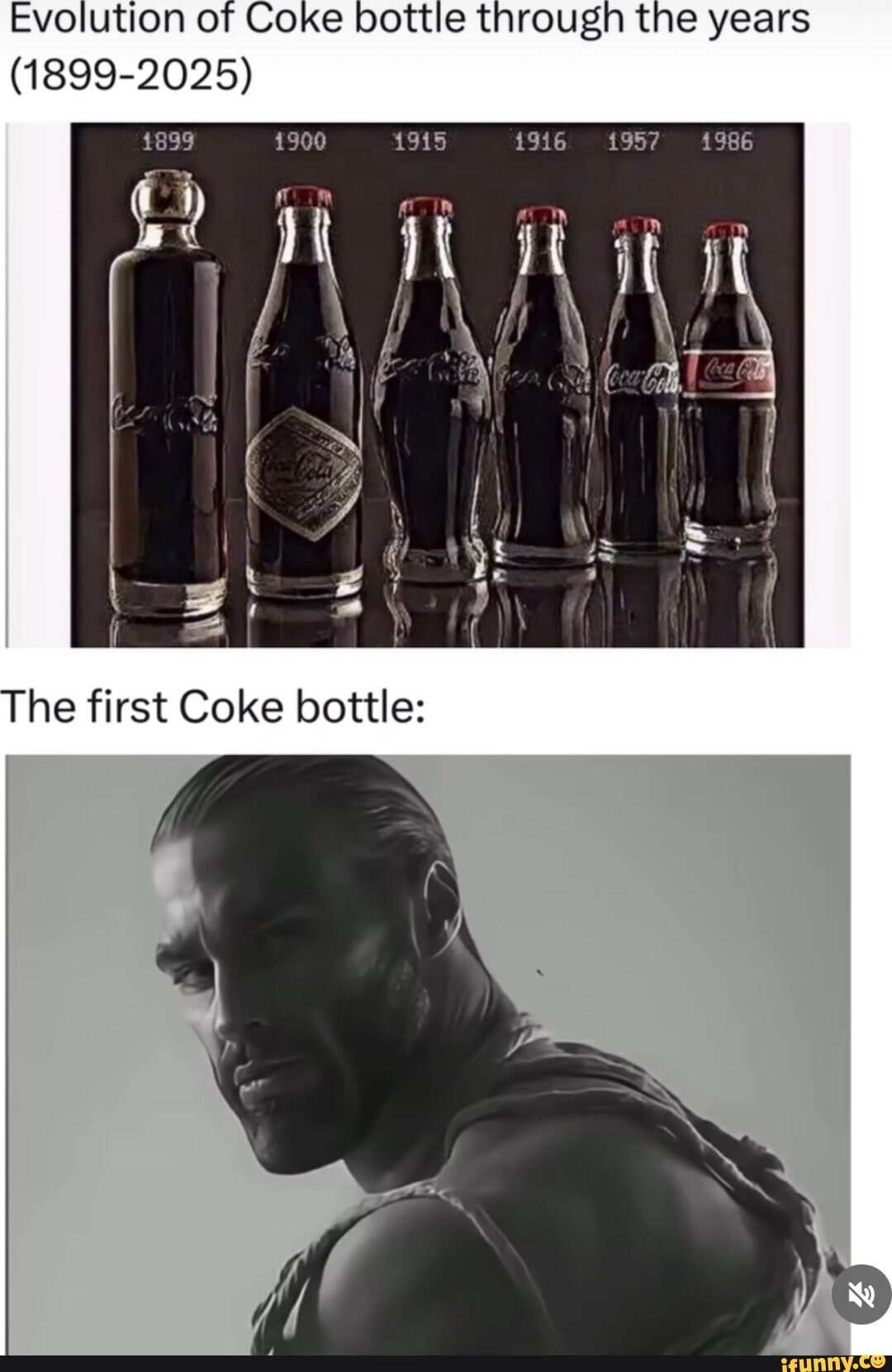 Evolution of Coke bottle through the years (1899-2025) 1899 1900 1915 ...