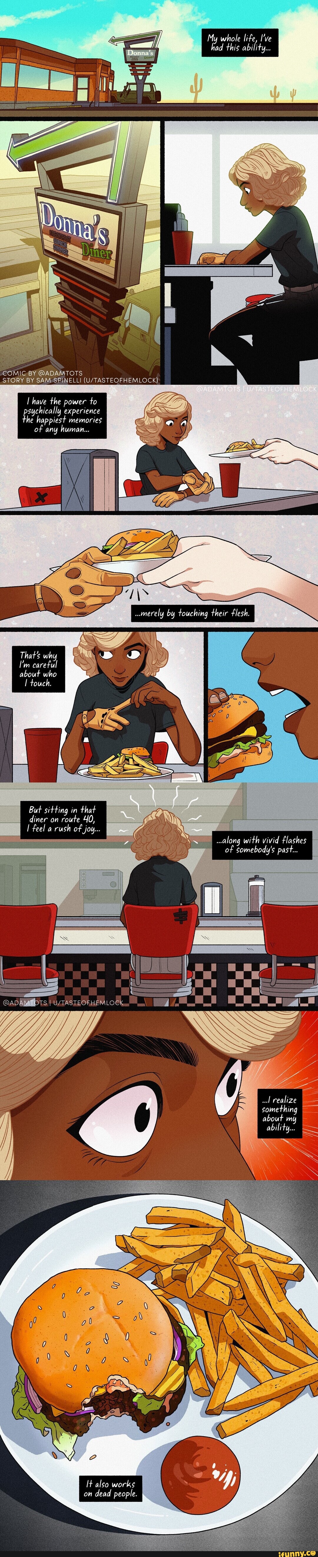 COMIC BY @ADAMTOTS STORY BY SAM SPINELLI GADAMTOTS have the power to ...