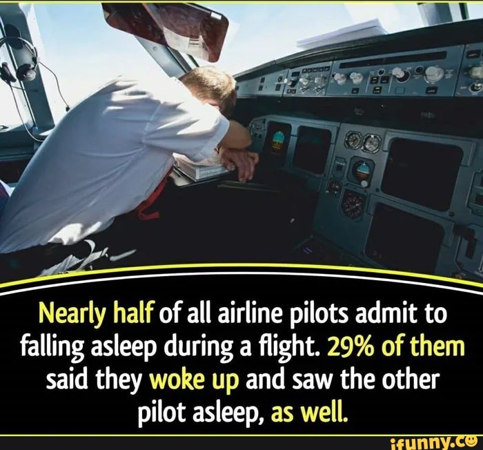 Nearly half of all airline pilots admit to falling asleep during a ...