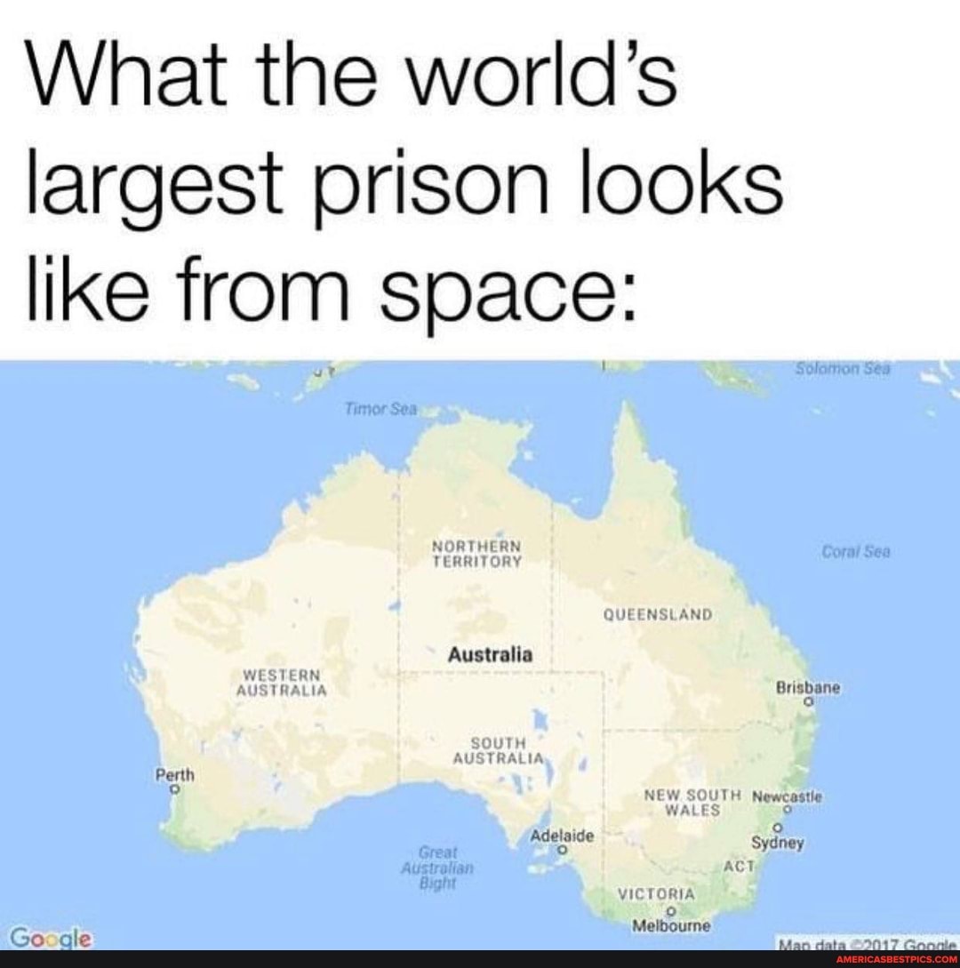 What the world's largest prison looks like from space: Perth Ge alle ...