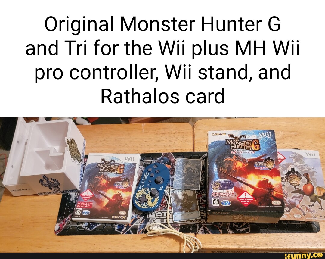 Original Monster Hunter G and Tri for the Wii plus MH Wii pro ...