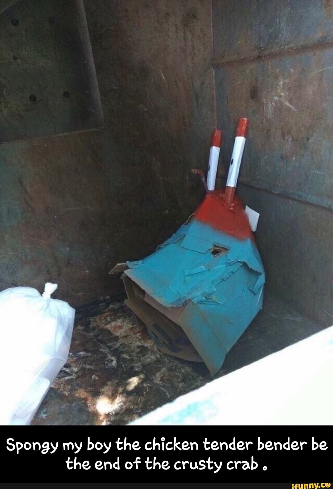 Spongy my boy the chicken tender bender be the end of the crusty crab ...