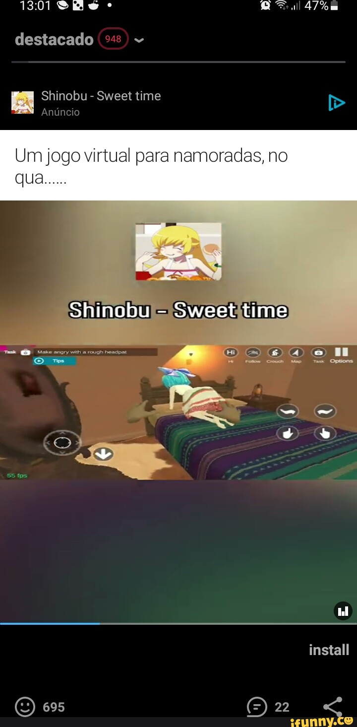 Destacado Shinobu - Sweet time Anúncio mm Um jogo virtual para namoradas, no Shincbu re Se ...