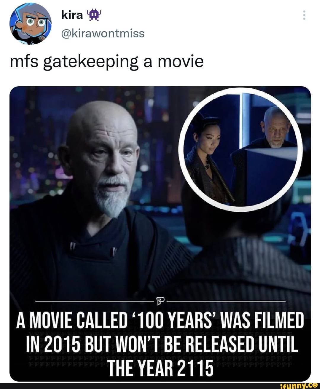 Kira @kirawontmiss mfs ing a movie A MOVIE CALLED 100 YEARS' WAS FILMED ...