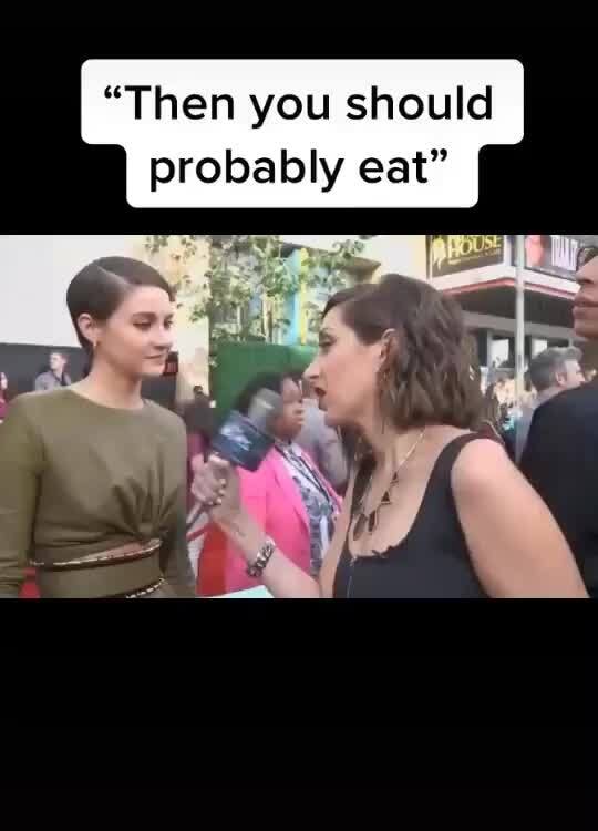 "Then you should probably eat" - )