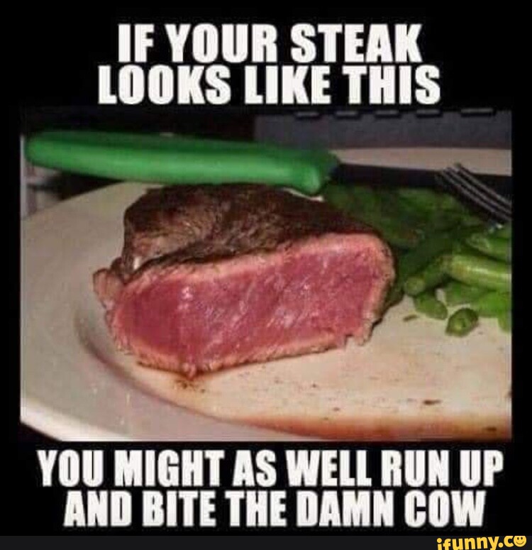 LOOKS YOU MIGHT AS WELL RUN UP AND BITE THE DAMN COW - iFunny