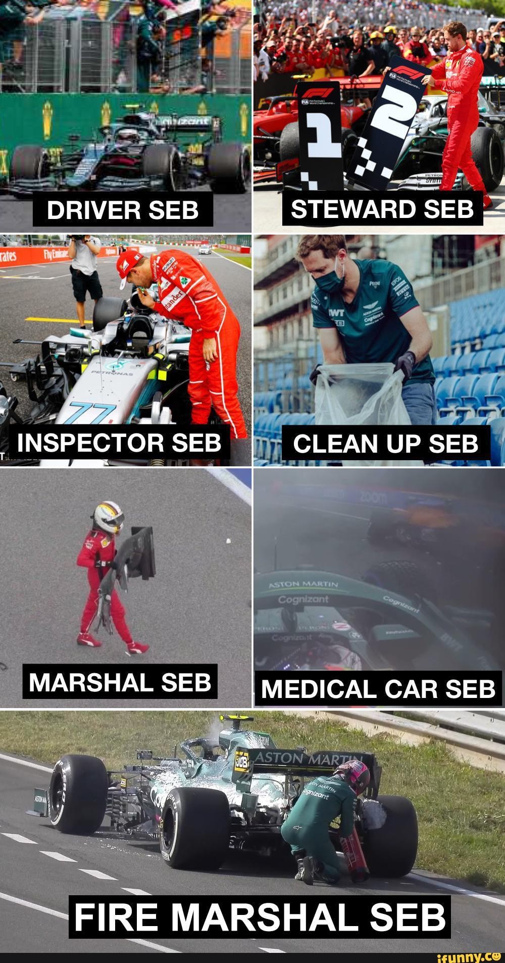 DRIVER SEB STEWARD SEB INSPECTOR SEB CLEAN UP SEB MARSHAL SEB MEDICAL ...