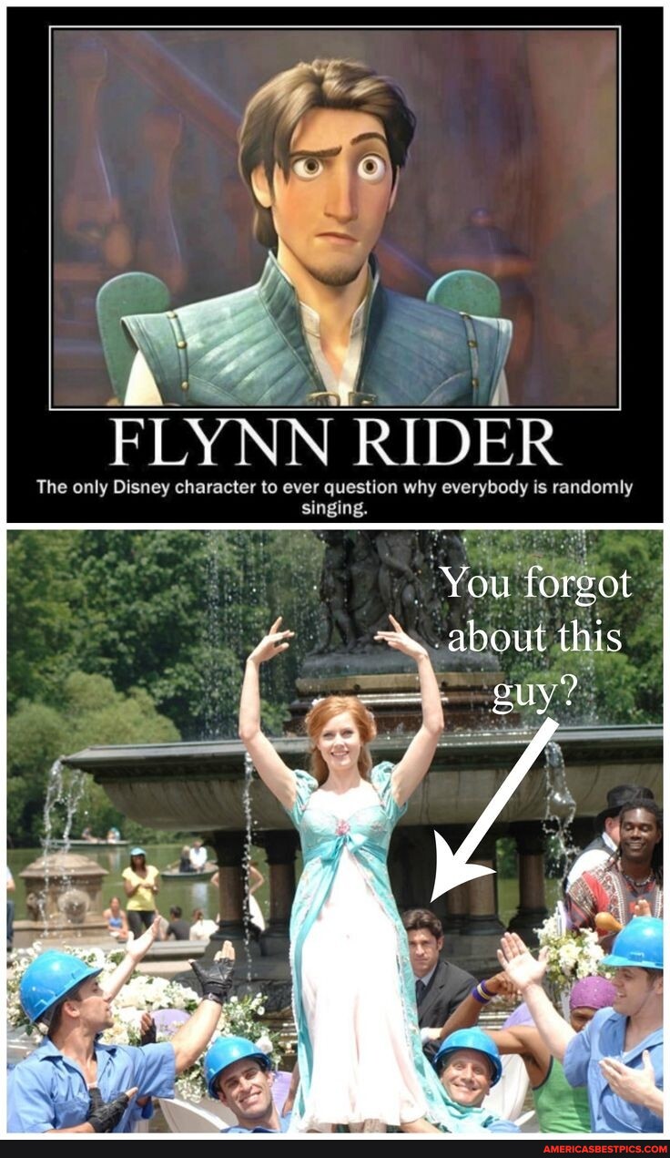 FLYNN RIDER The only Disney character to ever question why everybody is ...