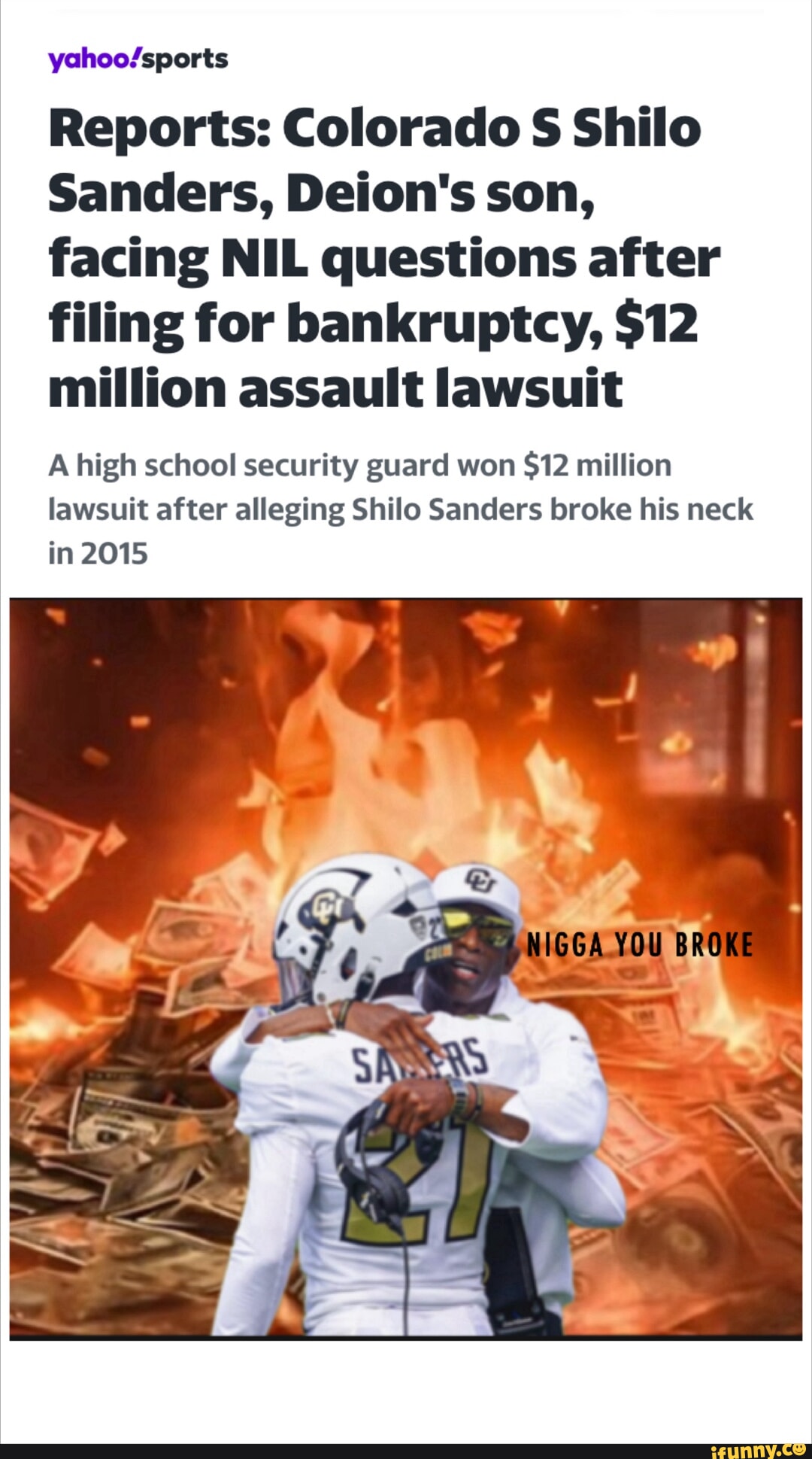 The most popular Sports memes on iFunny