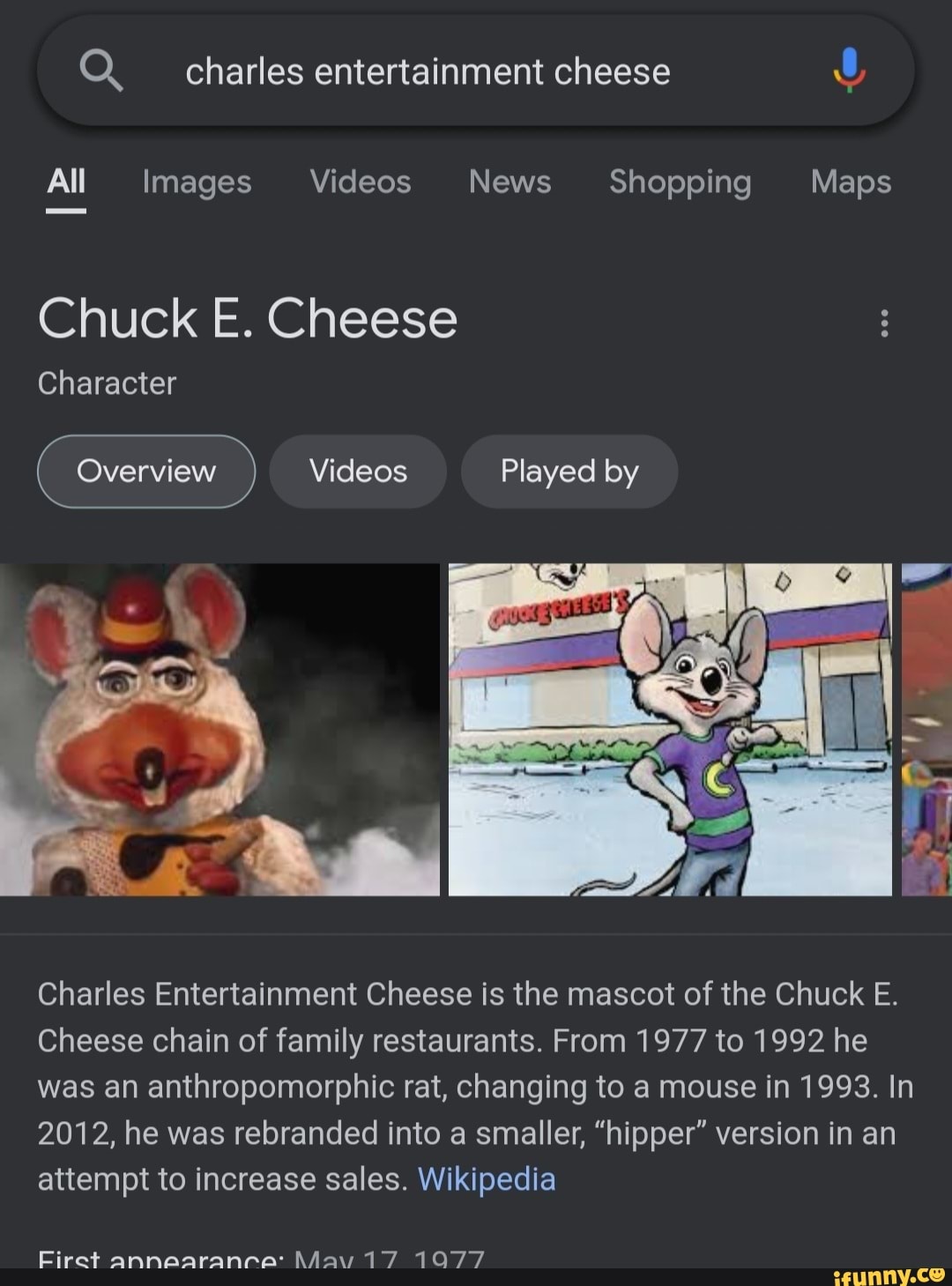 Charles entertainment cheese All Images Videos News Shopping Maps Chuck ...