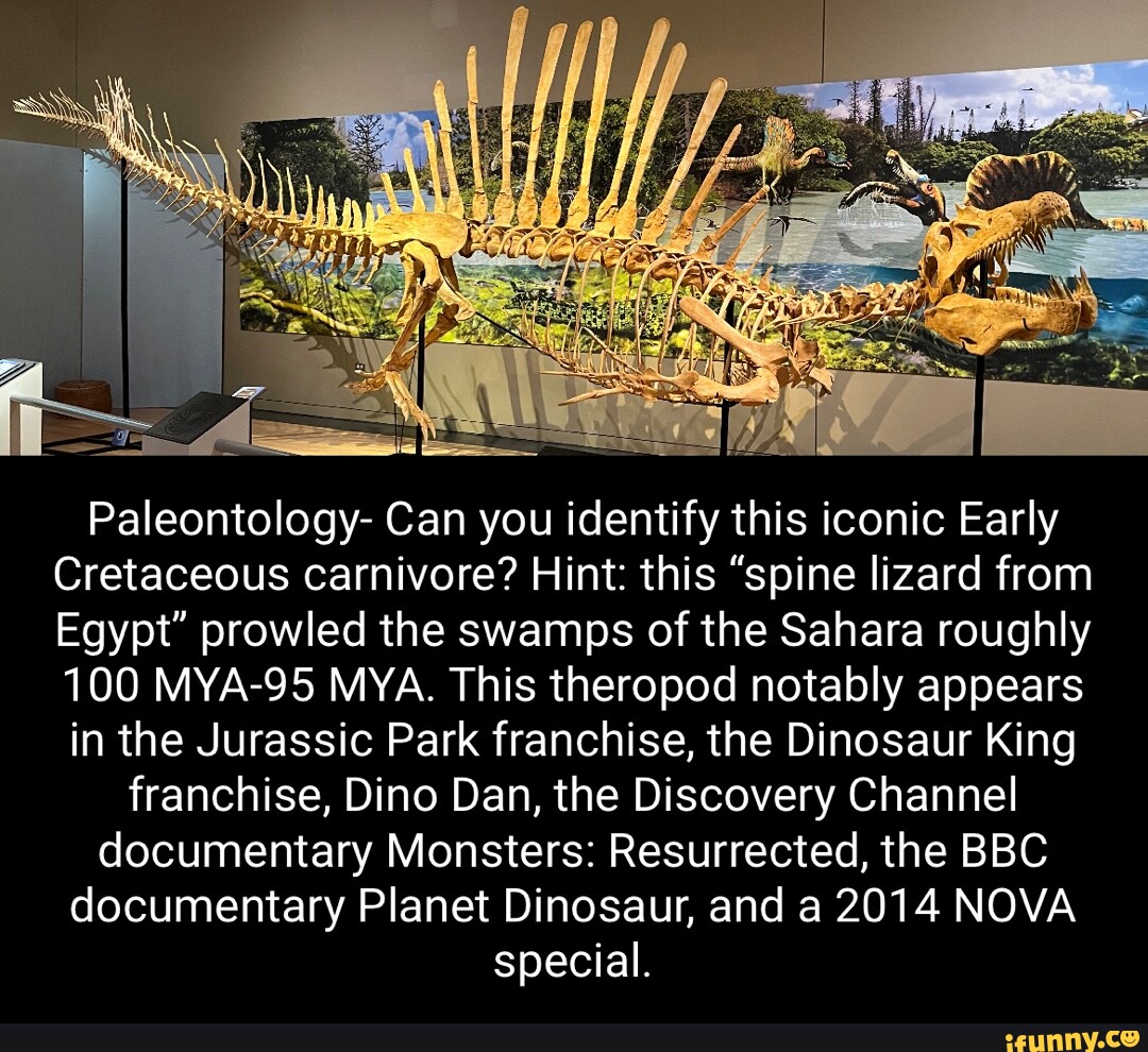 Paleontology- Can you identify this iconic Early Cretaceous carnivore ...