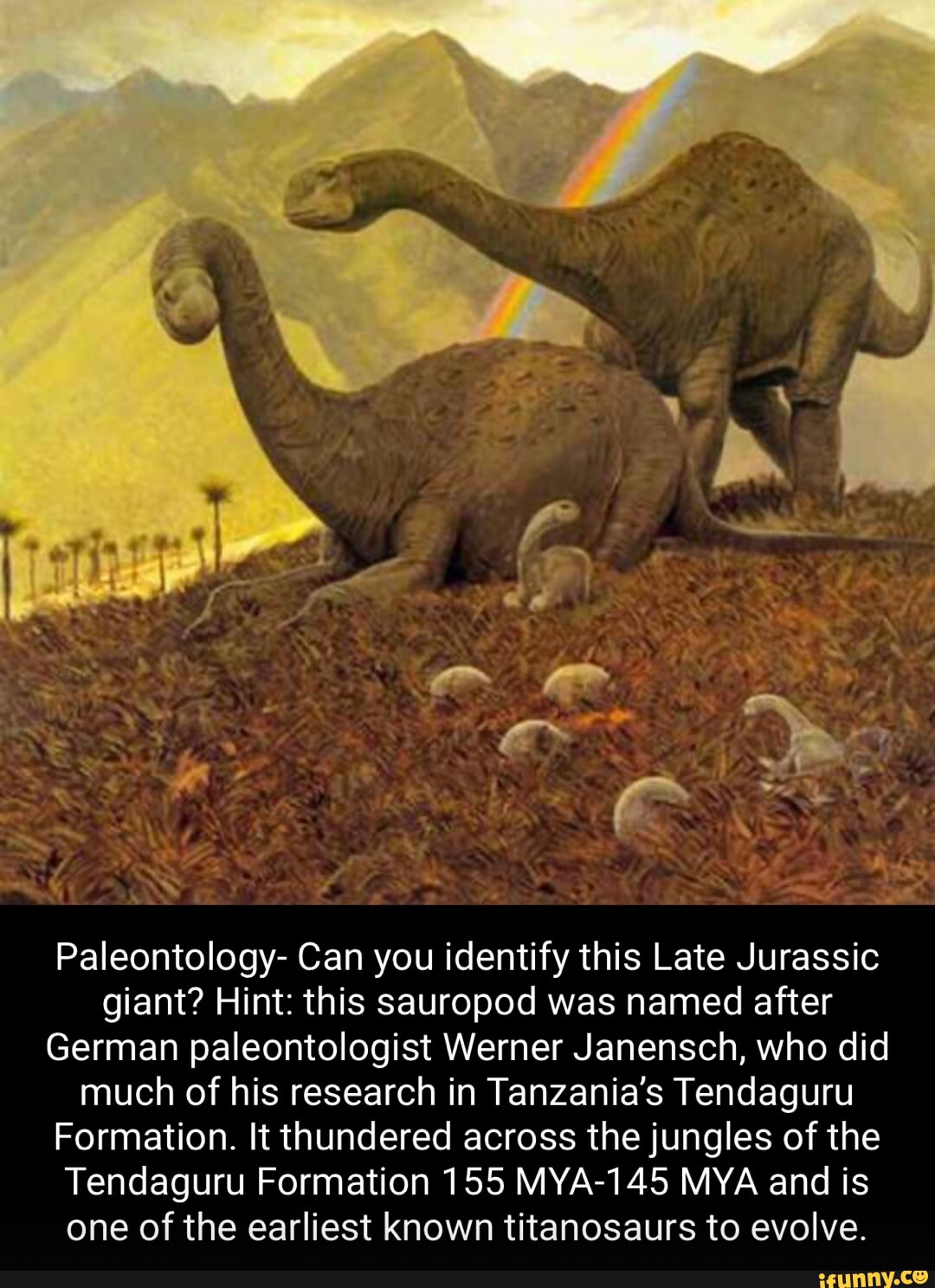 Paleontology- Can you identify this Late Jurassic giant? Hint: this ...