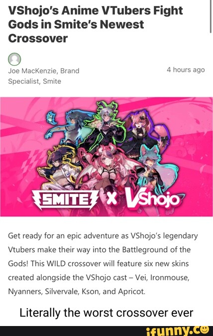 VShojo's Anime VTubers Fight Gods in Smite's Newest Crossover Joe ...