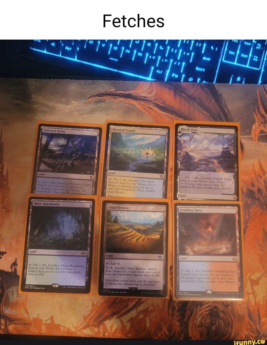 Fetches 1 life, Sacrifice Search your libr: Island card and put it the ...