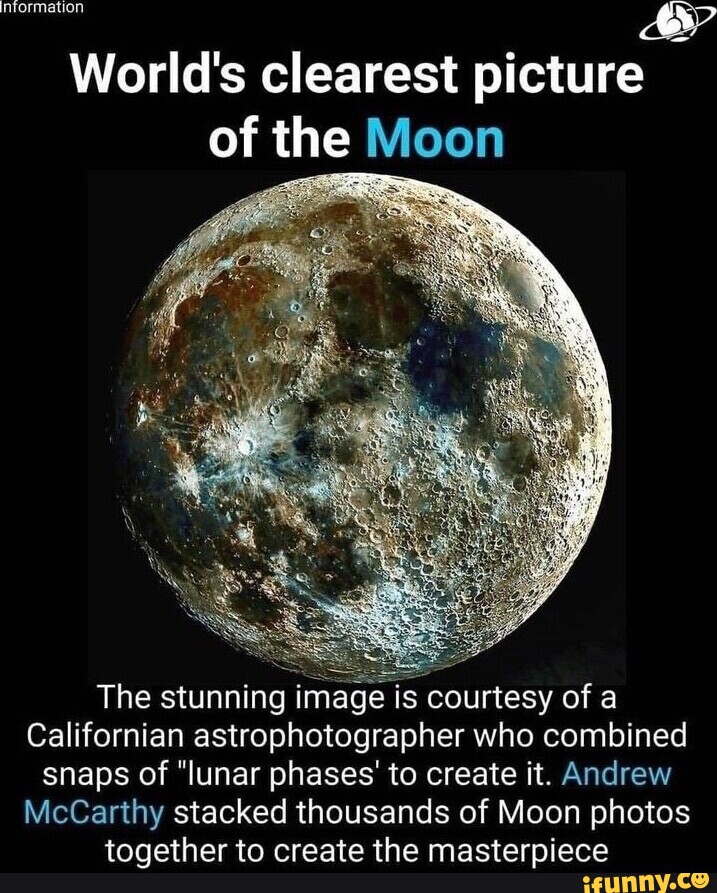 Intormation World's clearest picture of the Moon The stunning image is ...