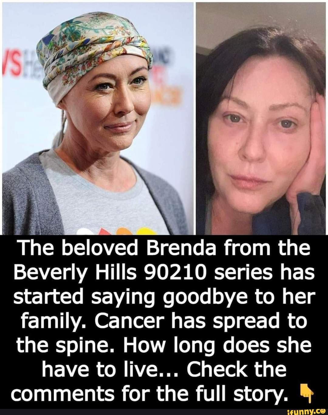 The beloved Brenda from the Beverly Hills 90210 series has started ...