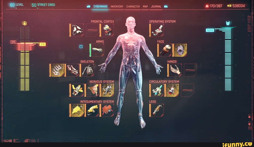 (BDLEVEL STREET CRED INVENTORY CHARACTER MAP JOURNAL "8538034 FRONTAL ...