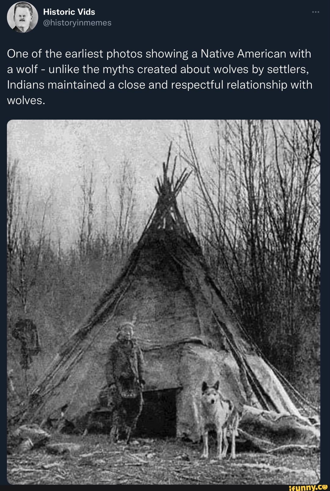 Historic Vids One of the earliest photos showing a Native American with ...