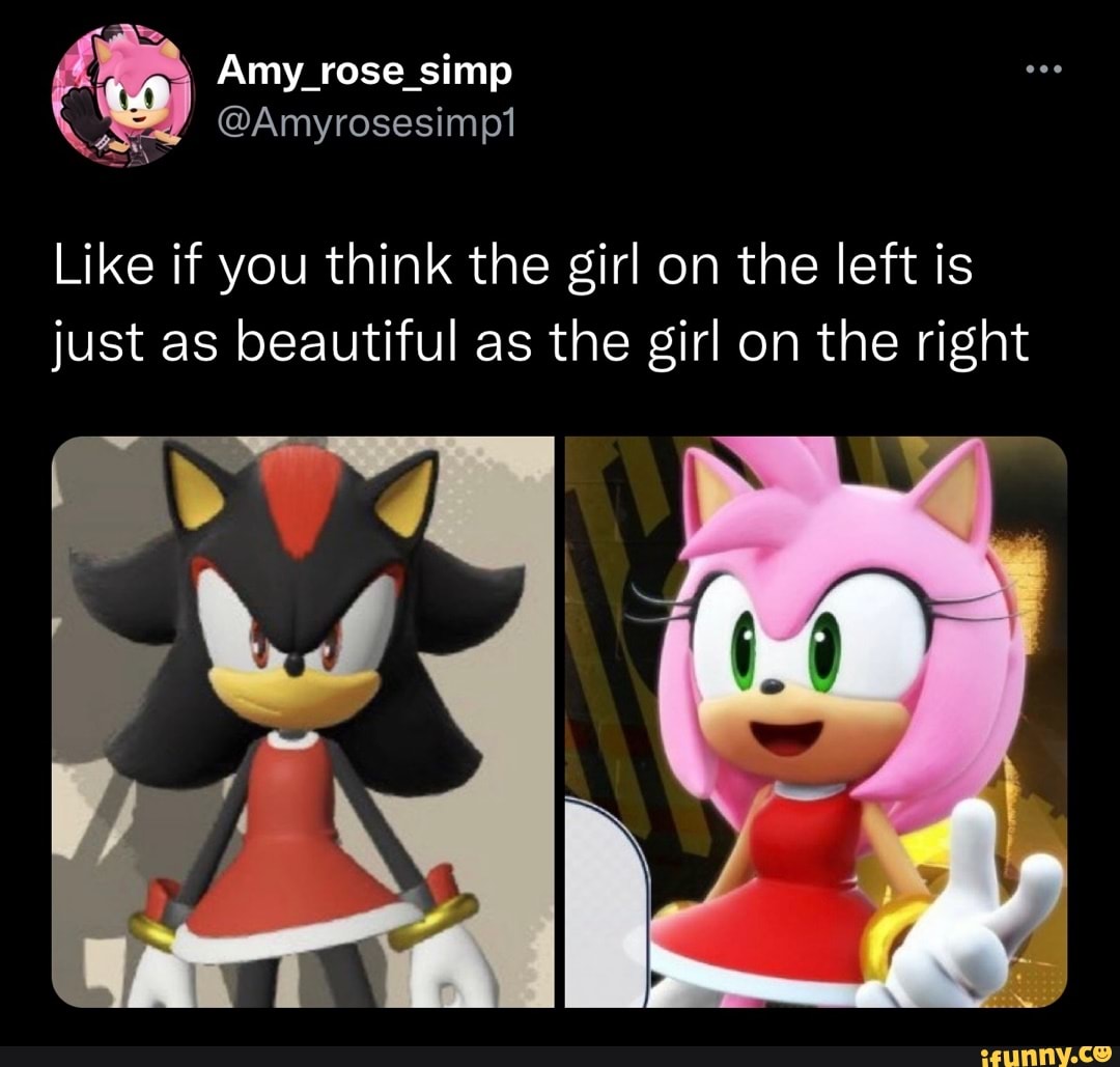 Amy_rose_simp @Amyrosesimp1 Like if you think the girl on the left is ...
