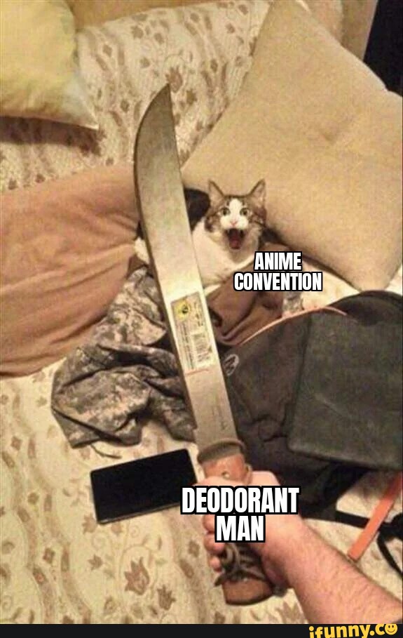 ANIME GONVENTION DEODORANT MAN - iFunny