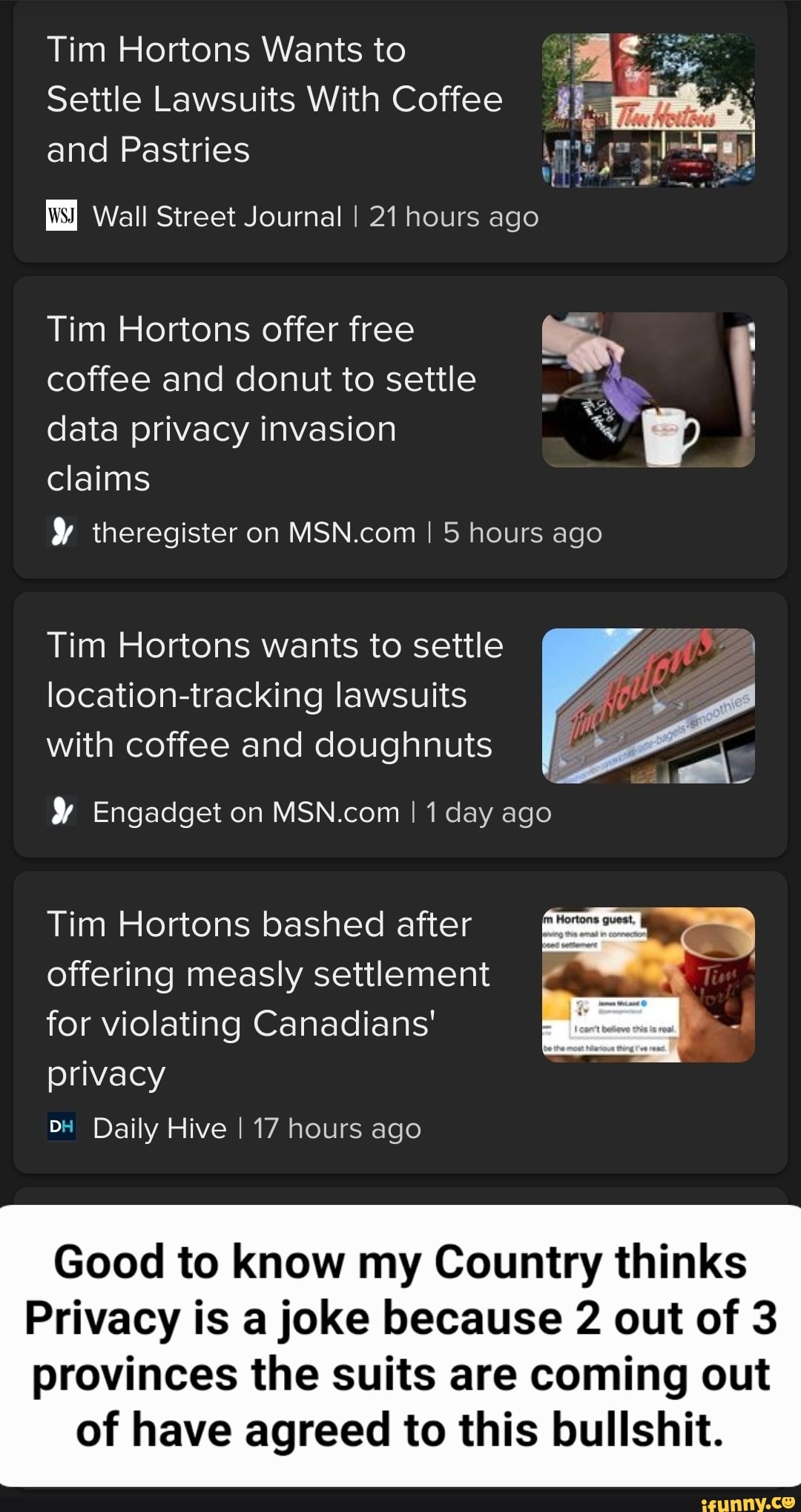 Timhortons memes. Best Collection of funny Timhortons pictures on iFunny