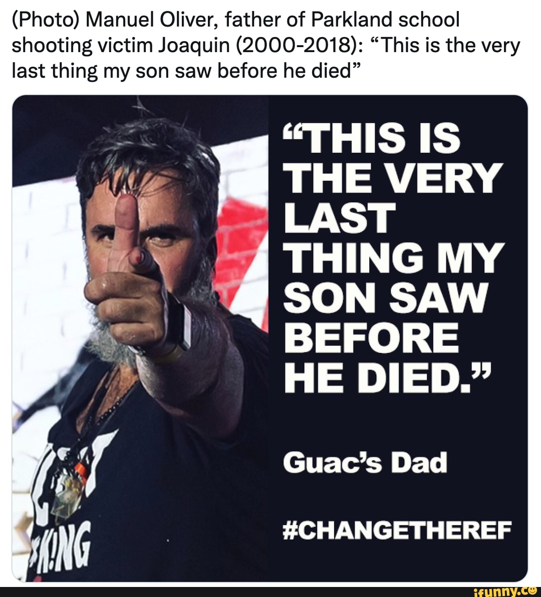 (Photo) Manuel Oliver, father of Parkland school shooting victim ...